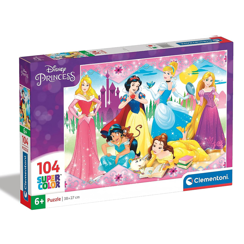 CLEMENTONI PUZZLE BY 104 PIECES DISNEY PRINCESS - ToyBox Malta