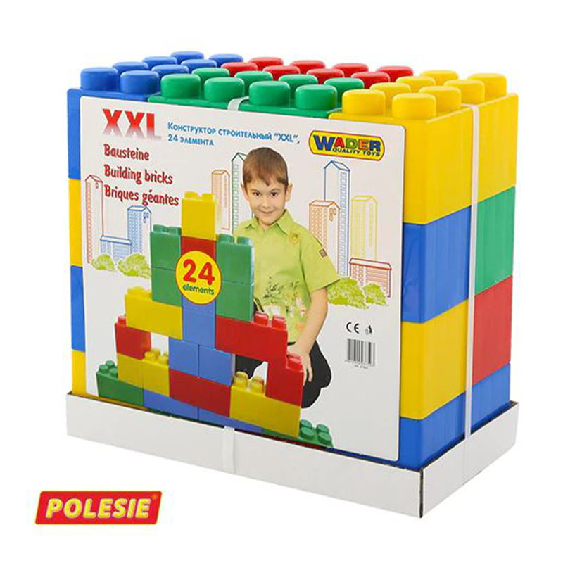 POLESIE BUILDING BRICKS XXL X 24PCS - ToyBox Malta